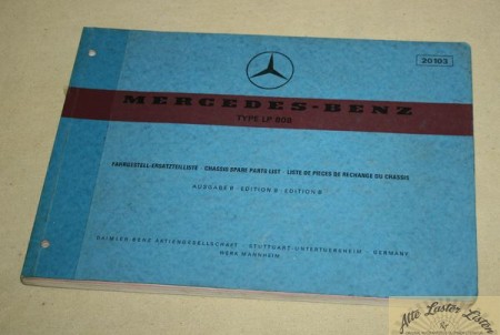 808 LP Fahrgestell, Mercedes LP 808 leichte LKW | 32599