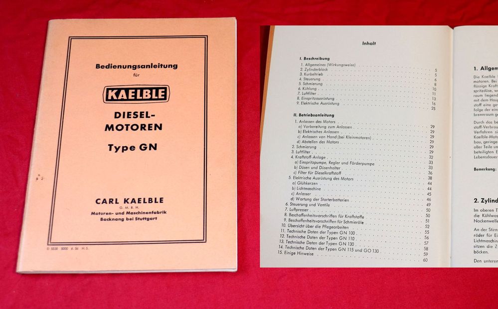 Kaelble Motoren Typ GN und GO 130 | 46413