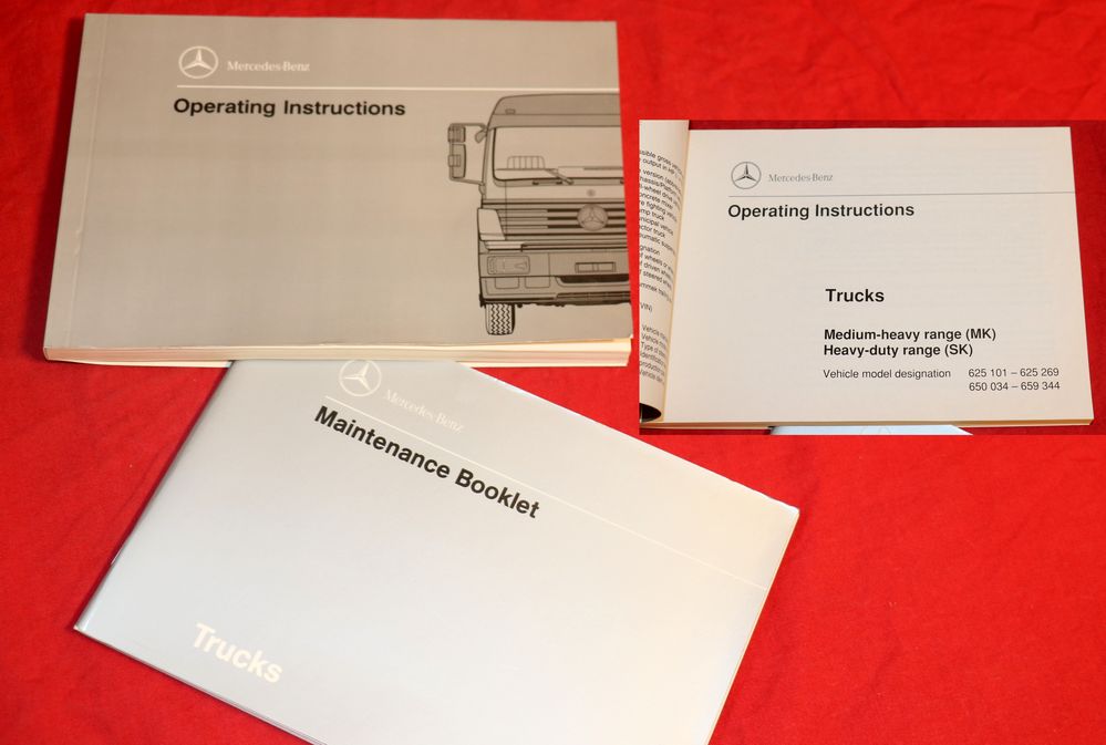 Operating Instructions Mercedes MK , SK Trucks | 53919
