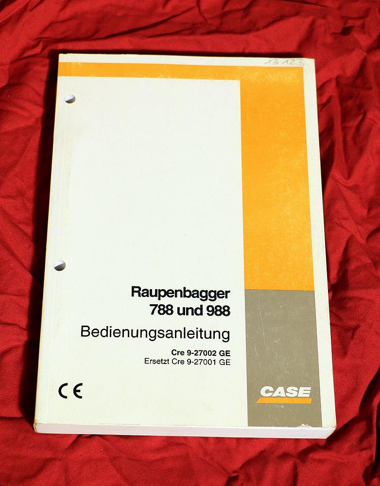 CASE 788 , 988 Raupenbagger Bagger , Anleitung | 45677