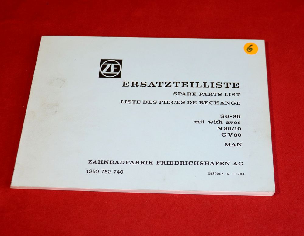 ZF Getriebe S 6 - 80 mit GV 80 MAN | 36075